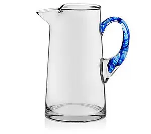 LIBBEY Cabos Blue-handled 90-oz Glass Pitcher