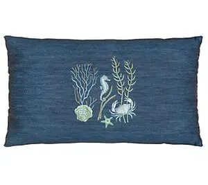 LINUM HOME TEXTILES Aaron Denim Pillow Cover - One-color