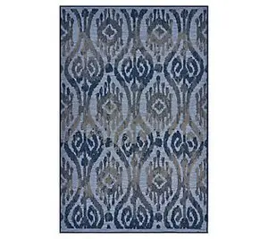 OX BAY TRADING CO. Ox Bay Modern Ikat Indoor/outdoor 5' X 7' Retre At Rug - One-color