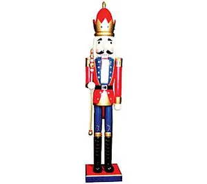 SANTA'S WORKSHOP 60-1/2' Red King Nutcracker By - One-color