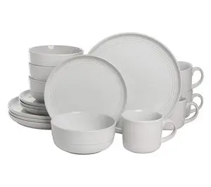 10 STRAWBERRY STREET Double Line 16 Piece Dinnerware Set - One-color