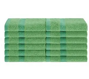 SUPERIOR 12-pc Absorbent Rayon Made From Bamboo Face Towel Set - One-color