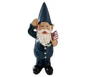 SANTA'S WORKSHOP Swi Garden 12' Resin Air Force Gnome - One-color
