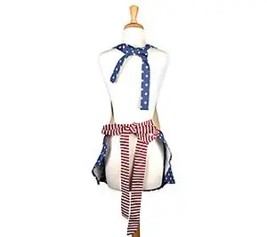 DESIGN IMPORTS Sweet Liberty Ruffle Apron