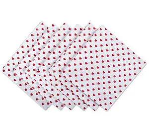 DESIGN IMPORTS 6-pack Lil Hearts Napkin Set - One-color