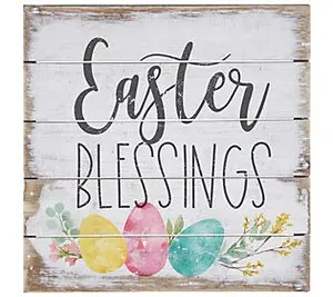 SINCERE SURROUNDINGS Easter Blessings Eggs Wall Art Sincere Surro Undings - One-color