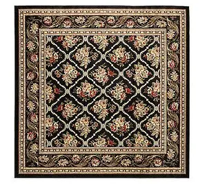SAFAVIEH Lyndhurst Floral Lattice Power Loomed 6'7' X 6' 7' Square Rug - One-color