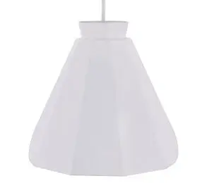 QVC Southern Enterprises White Midcentury Modern Pendant Lamp - One-color