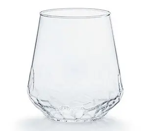 LIBBEY Hammered Stemless Wine Glasses, Set Of 8
