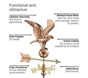 GOOD DIRECTIONS Eagle Cottage Weather Vane With Mount Good D Irections