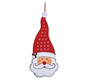 C&F HOME Santa Head Advent Calendar By - One-color