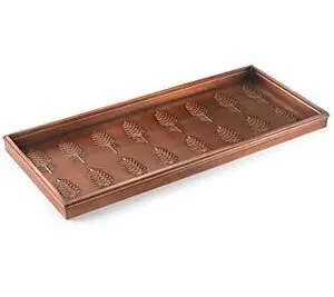 GOOD DIRECTIONS Pine Cones Boot Tray Copper Finish Good Dire Ctions