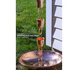 GOOD DIRECTIONS Rain Chain Basin Polished Copper Good Dire Ctions
