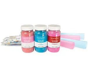 NOSTALGIA Cotton Candy Party Kit With Sugar Flo S & Cones