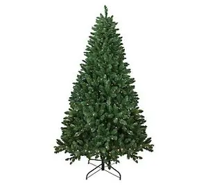 NORTHLIGHT 7.5' Full Twin Lakes Fir Xmas Tree Led Lights - One-color