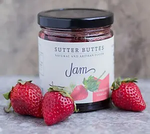 SUTTER BUTTES NATURAL AND ARTISAN FOODS Set Of 2 Strawberry Vanilla Jam