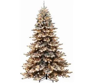 PULEO INTERNATIONAL Puleo 7.5' Royal Majestic Spruce Green Tree Flo Cked - One-color