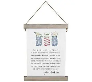 SINCERE SURROUNDINGS Soldiers Prayer Hanging Canvas Sincere Surro Undings - One-color