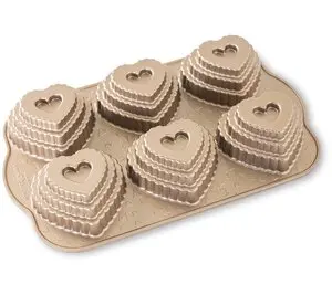 NORDICWARE Tiered Heart Cakelet Pan - One-color