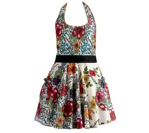 DESIGN IMPORTS India Flower Vintage-style Apron - One-color
