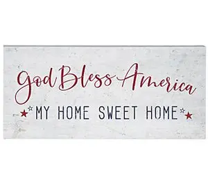 SINCERE SURROUNDINGS God Bless America Wall Art Sincere Surroundi Ngs - One-color