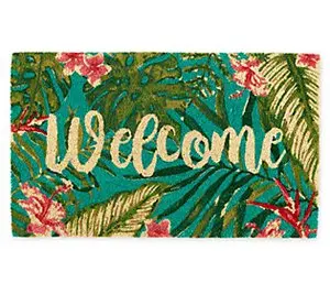 DESIGN IMPORTS Tropical Welcome Doormat - One-color