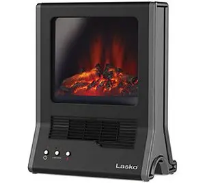 LASKO Ultra Ceramic Fireplace Heater Black - One-color