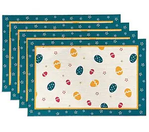 TEMP-TATIONS Set Of 4 Outdoor Placemats - One-color