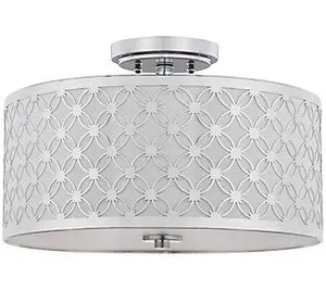 SAFAVIEH Hutch Three-light 16' Dia Chrome Flush Mount By - One-color