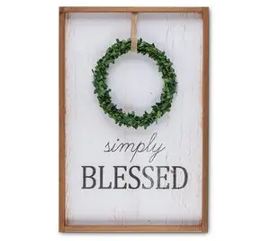 GERSON INTERNATIONAL Assorted Wreath Message Wall Decor Gerson Co