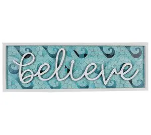 YOUNG'S INC. Young's Mosaic Believe Wall Sign - One-color