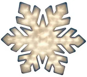 NORTHLIGHT Lighted Snowflake Christmas Window D Ecoration - One-color