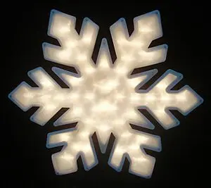 NORTHLIGHT Lighted Snowflake Christmas Window D Ecoration