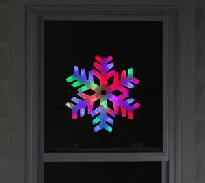 NORTHLIGHT Led Christmas Snowflake Window Silho Uette