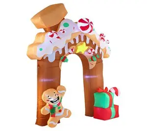 JOIEDOMI 10' Gingerbread House Archway - One-color