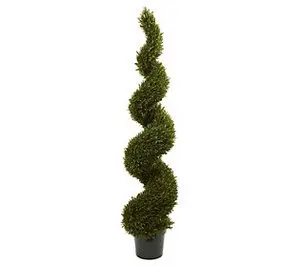 NEARLY NATURAL 6' Rosemary Spiral Tree By - One-color