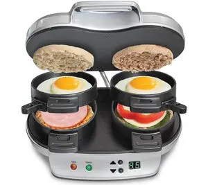 HAMILTON BEACH Dual Breakfast Sandwich Maker