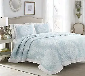 LUSH DECOR Lucianna 3-piece Full/queen Bedspread Set Lu Sh Decor - One-color