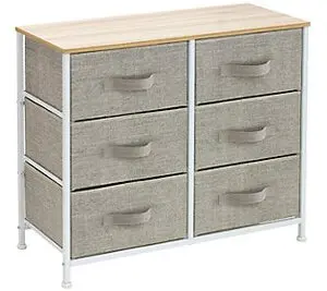 SORBUS Dresser With 6 Drawers - One-color