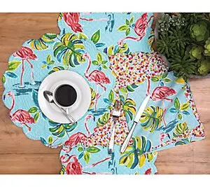 C&F HOME Flamingo Garden Table Runner