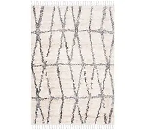 SAFAVIEH Berber Fringe 605 Collection Shag 9' X 12' Rug - One-color