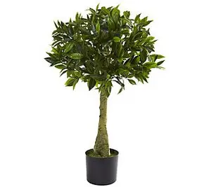 NEARLY NATURAL 3' Bay Leaf Topiary By