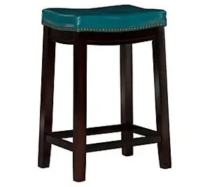 LINON Home Brenner Backless Counter Stool W/pat H Designed Top