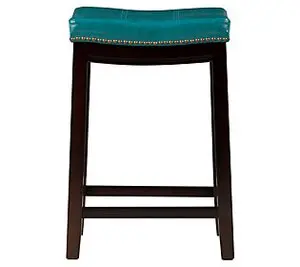 LINON Home Brenner Backless Counter Stool W/pat H Designed Top