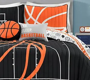 LUSH DECOR Basketball Game Full/queen Quilt Set Lush De Cor