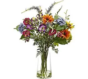 NEARLY NATURAL Spring Garden Floral W/ Vase By - One-color