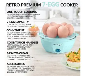 NOSTALGIA Premium 7-egg Cooker