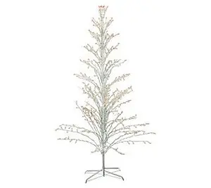 NORTHLIGHT 6' Christmas Cascade Twig Tree Outdo Or Clear Lights - One-color