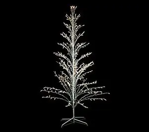 NORTHLIGHT 6' Christmas Cascade Twig Tree Outdo Or Clear Lights