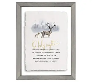 SINCERE SURROUNDINGS Oh Holy Night Floating Frame Art Sincere S Urroundings - One-color